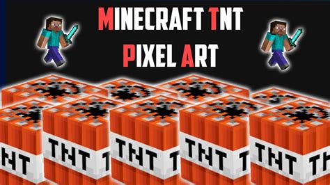Minecraft Tnt Pixel Art Exp Youtube