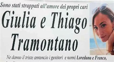 Giulia Tramontano E Thiago Domani I Funerali In Forma Privata