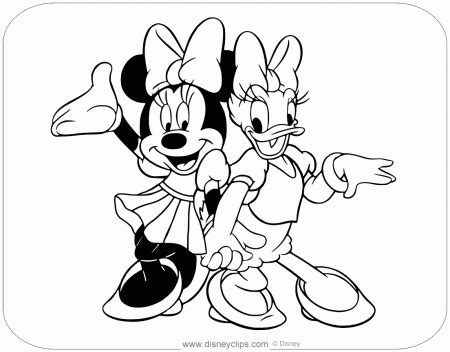 Mickey Mouse Friends Coloring Pages Disneyclips Coloring Home