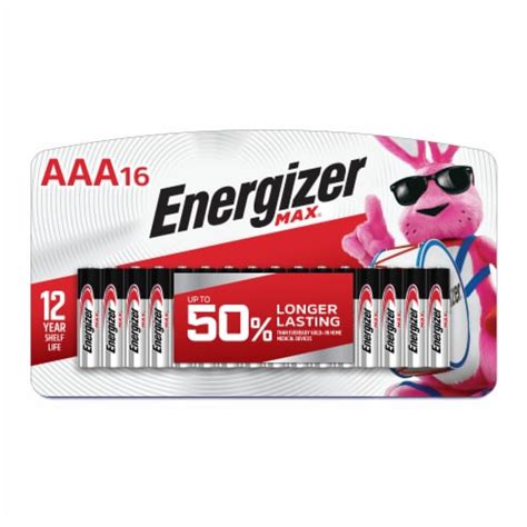 Energizer Max Alkaline Aaa Batteries Pack Pk Kroger