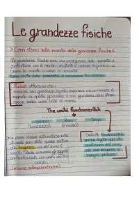 Le Grandezze Fisiche Schemi E Mappe Concettuali Di Fisica Docsity
