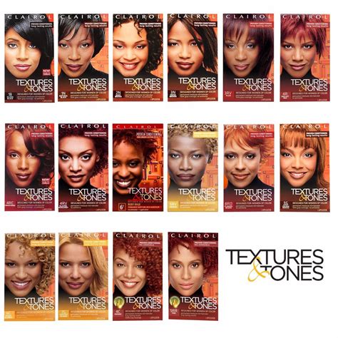Texture And Tones Hair Color Chart Texture Tones Hair Color Chart