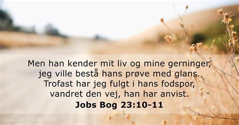 11 Juni 2023 Dagens Bibelvers Jobs Bog 23 10 11 DailyVerses Net