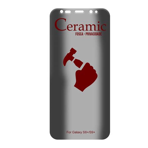Película Cerâmica Privacidade Fosca Matte p Samsung Galaxy S9 Plus