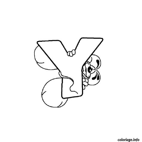 Coloriage Lettre Y Dessin Alphabet Imprimer