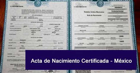 Cómo sacar el Acta de Nacimiento Certificada México