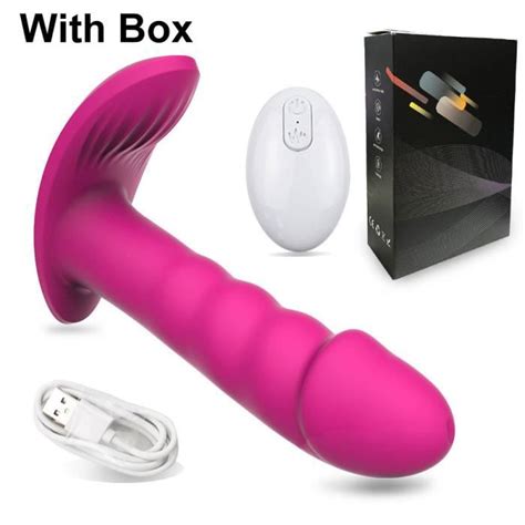 Godemichet vibrateur puissant à double moteur pour femme télécommande