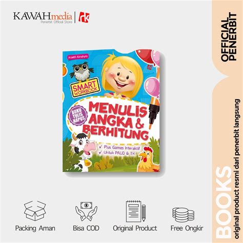 Jual Buku Anak Smart Workbook Menulis Angka Berhitung Ruang Kata