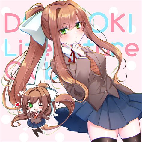 Monika Doki Doki Literature Club Drawn By Touko 56 Danbooru