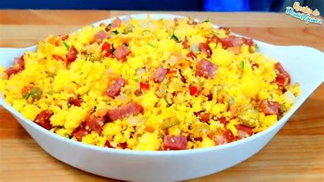 FAROFA DE CUSCUZ l VOCÊ PRECISA FAZER ESSA FAROFA DELICIOSA SUPER
