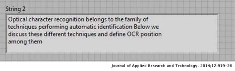 optical character recognition based speech synthesis system using labview journal of applied