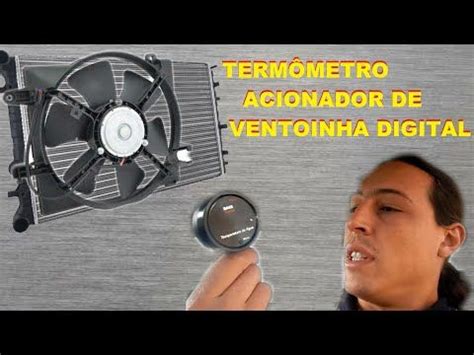 LetraJota Acionador de Ventoinha e Termômetro Digital Automotivo LetraJota