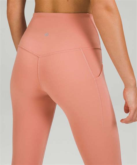 Lululemon Align High Rise Pant With Pockets 25 Pink Savannah Lulu