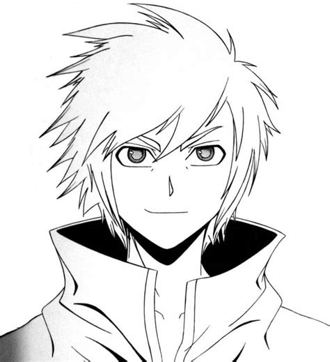 Coloriage Ayato Kirishima gentil garçon dessin gratuit à imprimer