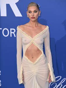 Elsa Hosk Halsey And Shay Mitchell Stun In Naked Gowns At Cannes