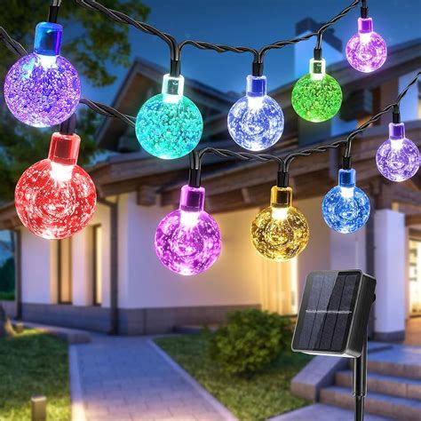Guirlande Lumineuse Solaire Exterieur 7M 50 LED Guirlande Boules