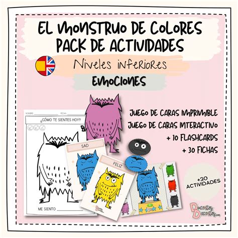 Colour Monster Activity Pack Pack Del Monstruo De Colores Eng Esp