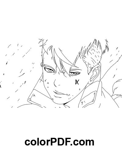 Kawaki In Una Lotta Disegni Da Colorare E Libri In PDF