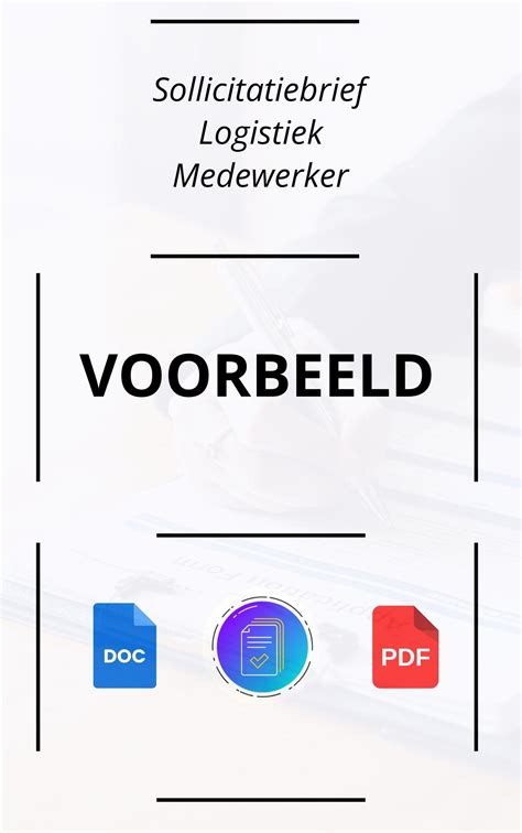Sollicitatiebrief Logistiek Medewerker Voorbeeld