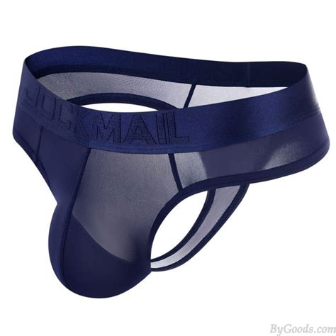 Ceinture Sexy JOCKMAIL Ice Silk Ultra Fine Translucide Poche bombée
