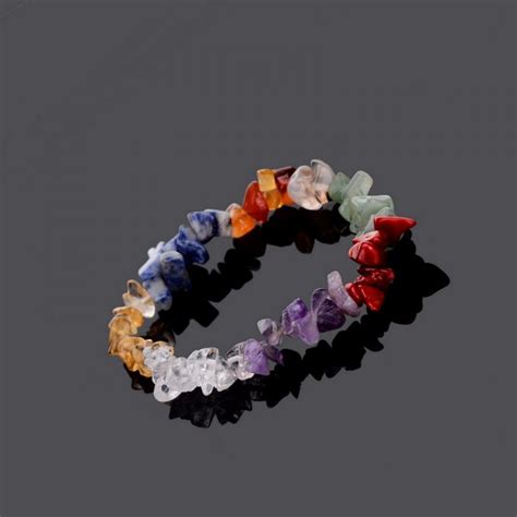 Healing 7 Chakras Natural Crystals Stone Bracelet Yoga Mandala Shop