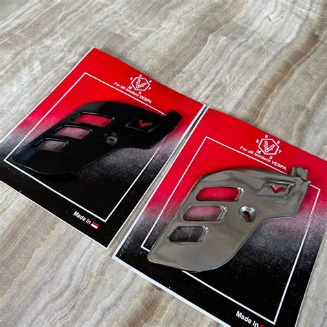 Jual Cover Shock Vespa Sprint Primavera Model Otro Vkustom Black Chrome