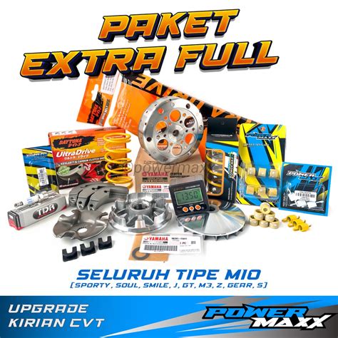 Jual Paket Extra Full Upgrade Kirian Cvt Mio J M Smile Soul Z S Gear