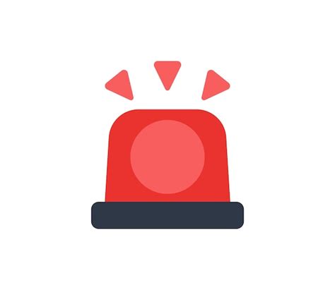 Premium Vector Siren Vector Isolated Emoji Icon Siren Emoticon
