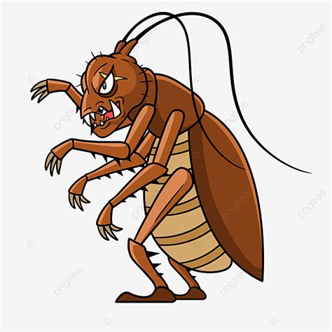 Dibujos Animados De Cucarachas Feroces Estilo Marr N Png Dibujos