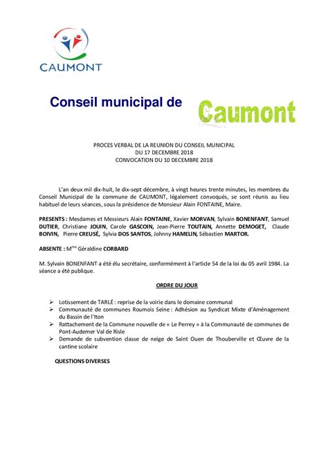 Calaméo 181217 Pv Conseil Municipal