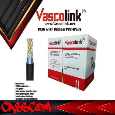 Jual Kabel Lan Vascolink Ftp Outdoor Cat Meteran Straight