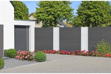 WPC Steckzaun Sichtschutzzaun Sichtschutz Gartenzaun