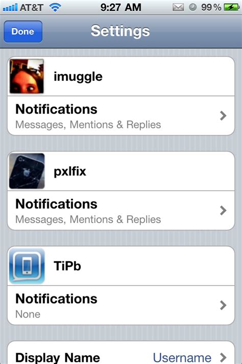 Daily Tip How To Customize Push Notifications For Twitter Imore
