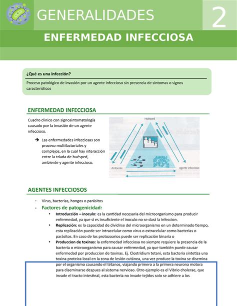 Tema Enfermedad Infecciosa Enfermedad Infecciosa Cuadro Clinico Con