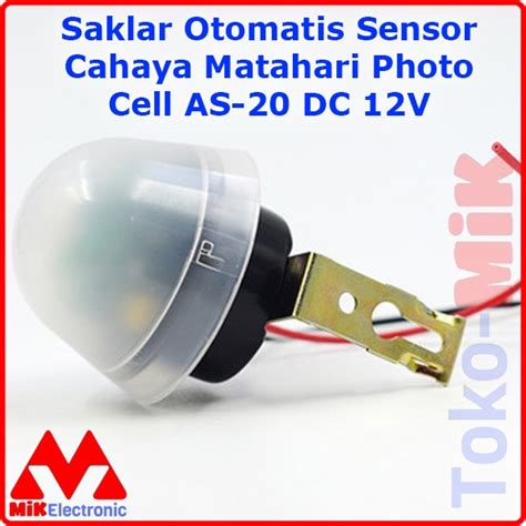 Jual Saklar Lampu Led Jalan Otomatis Sensor Cahaya Matahari Dc A As