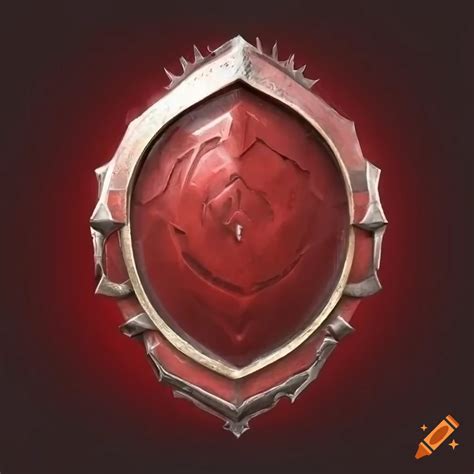 Image Of A Red Dragon And Magic Shield On Craiyon