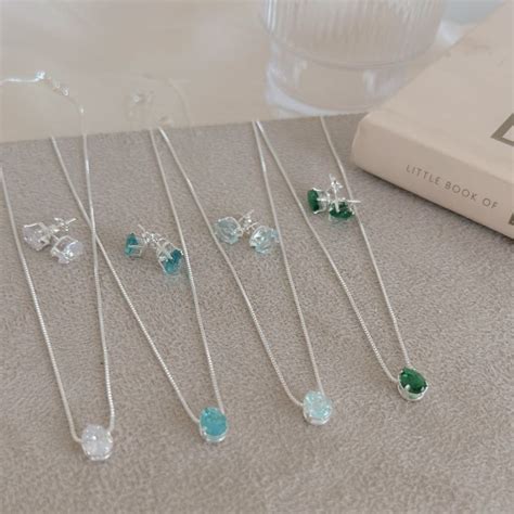 Carol Freitas Bijux Kit Colar E Brinco Gotinha