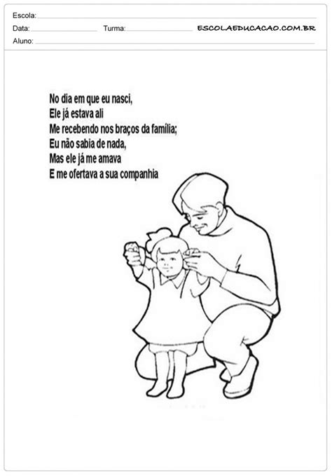 Atividades E Mensagens Para O Dia Dos Pais Para Imprimir