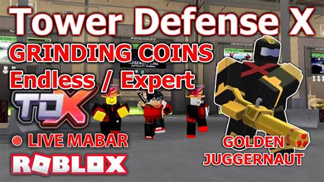 Live Stream Grinding Coins Endless Atau Expert Mode Tower Defense X
