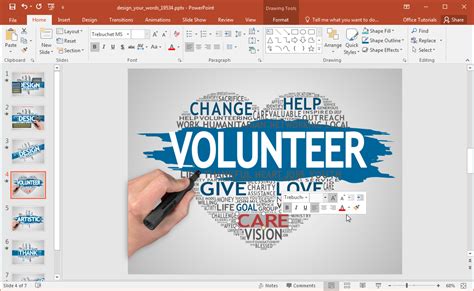 Animated Word Cloud PowerPoint Template