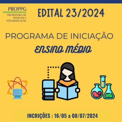 Pró Reitoria de Pesquisa e Pós Graduação PROPPG EDITAL PROPPG 23