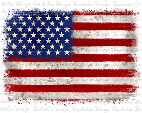 Distressed American Flag Background Png Sublimation Design Us Etsy