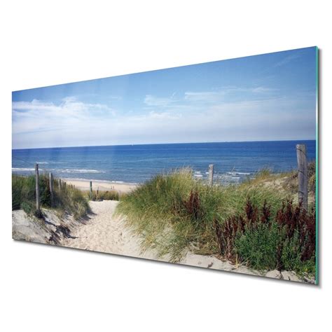 Foto szklane ścienne Morze plaża wydma 140x70 9200375179 oficjalne