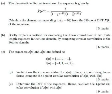 solved a the discrete time fourier transform of a sequence is given by g e jÏ‰ calculate