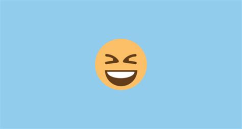 Grinning Squinting Face Emoji On Joypixels
