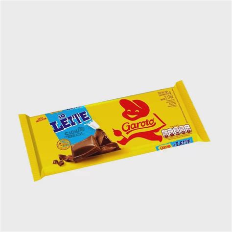 Chocolate Garoto Tablete Ao Leite 90g Embalagem C 14 Unidades Em