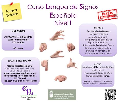 Curso Lengua De Signos Espa Ola Nivel I Con Reconocimiento De