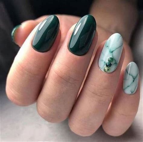 Emerald Green Gel Nail Designs Daily Nail Art And Design