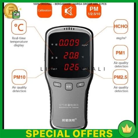 Jual Alat Pengukur Deteksi Kualitas Udara Suhu Pm Pm Pm Hcho Ba