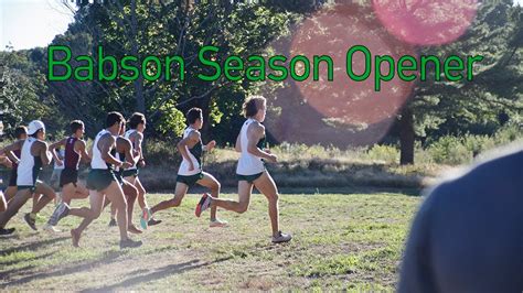 Collegiate Debut Babson Cross Country YouTube